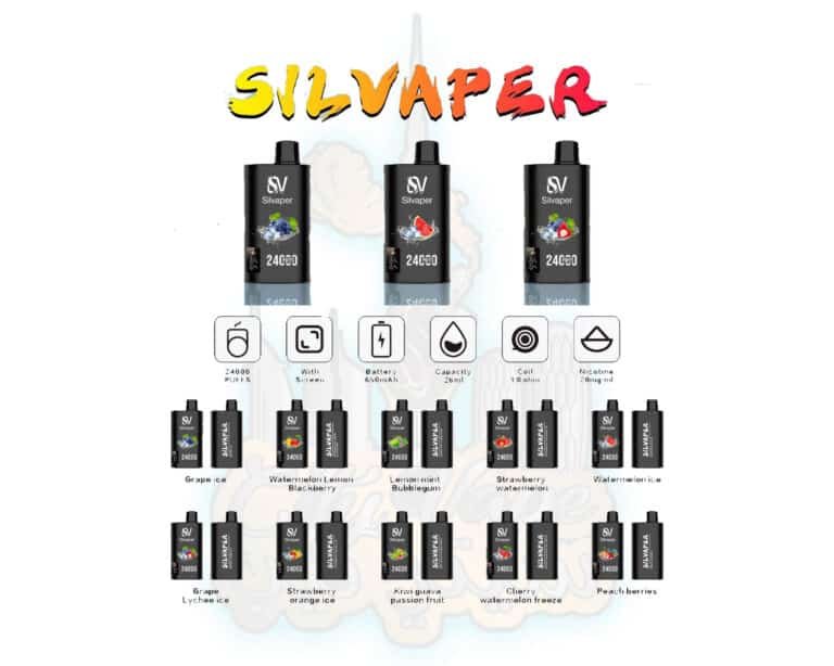SILVAPER 24000 PUFFS DISPOSABLE VAPE – Cityvpdxb.com